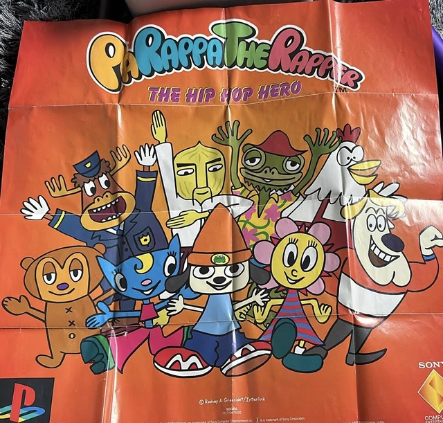 Parappa The Rapper Ps1 Poster Manual Only £10 00 Picclick Uk