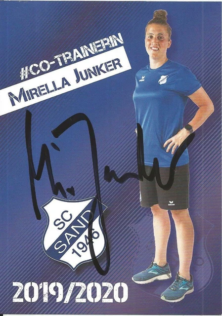 MIRELLA JUNKER / SC Sand / Saison 2019-2020 / Autogrammkarte EUR 1,00 ...
