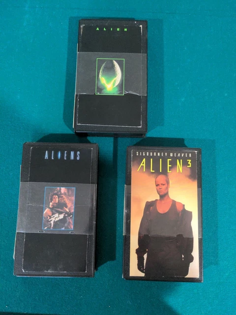 ALIEN VHS TRILOGY Box Set Custom Hard Cover Protectors - All Working $9 ...