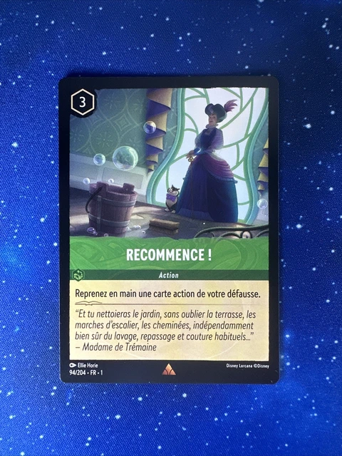 CARTE DISNEY LORCANA Recommence ! Rare 94/204 Premier Chapitre EUR 4,00 ...