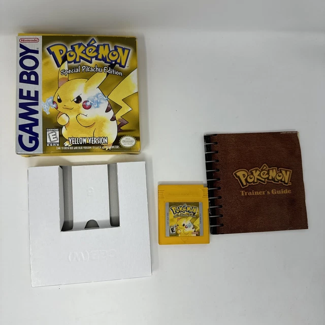 GAMEBOY POKEMON YELLOW Pikachu Version Nintendo Game With Manual FIRST ...