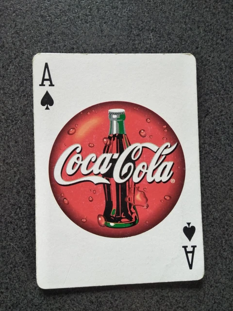 ACE OF SPADES Playing Card Coca Cola EUR 1,20 - PicClick FR