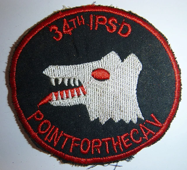 POINT FOR THE CAVALRY - Patch - DOG HANDLER - 34th IPSD - Vietnam War ...