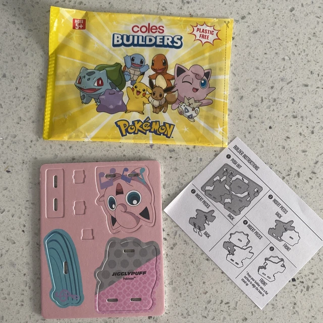 JIGGLYPUFF COLES POKEMON Builders 2024 Promotion Collection Card Board ...
