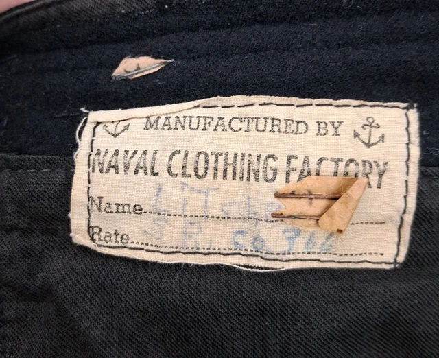 VINTAGE US NAVY Cracker Jack Pants Wool Naval Clothing Factory WW2 Men ...