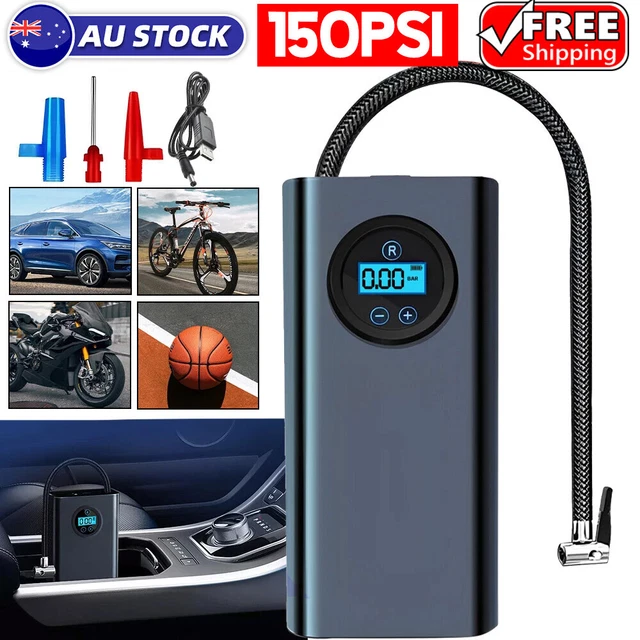 TYRE INFLATOR PORTABLE LCD 12V Electric Air Compressor Pump 150PSI Tire Inflator $28.25 ...