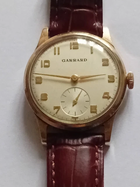 VINTAGE 9CT GOLD Garrard Mechanical Men's Watch £379.02 - PicClick UK