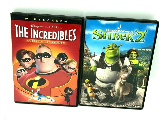 SHREK 2 DVD and THE INCREDIBLES DVD £6.44 - PicClick UK