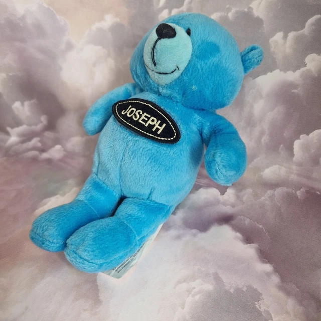 WEBERLEY AND FRIENDS Plush Toy Blue Bear/ Pocket/ removable name badge ...