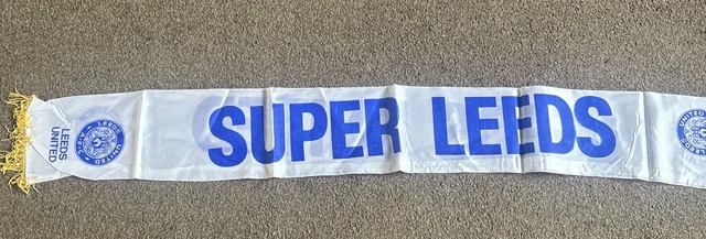 LEEDS UNITED SILK Scarf 1970s In Vgc Double Sided £15.00 - PicClick UK