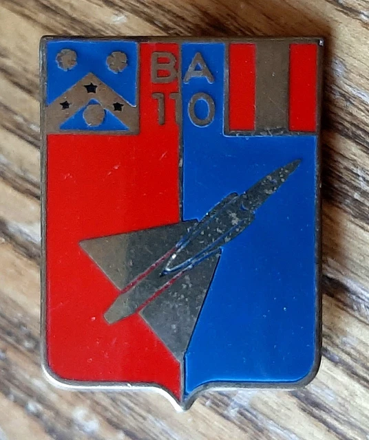 BA 110 CREIL BASE AÉRIENNE Insigne Badge Armée de l'Air ORIGINAL DRAGO ...