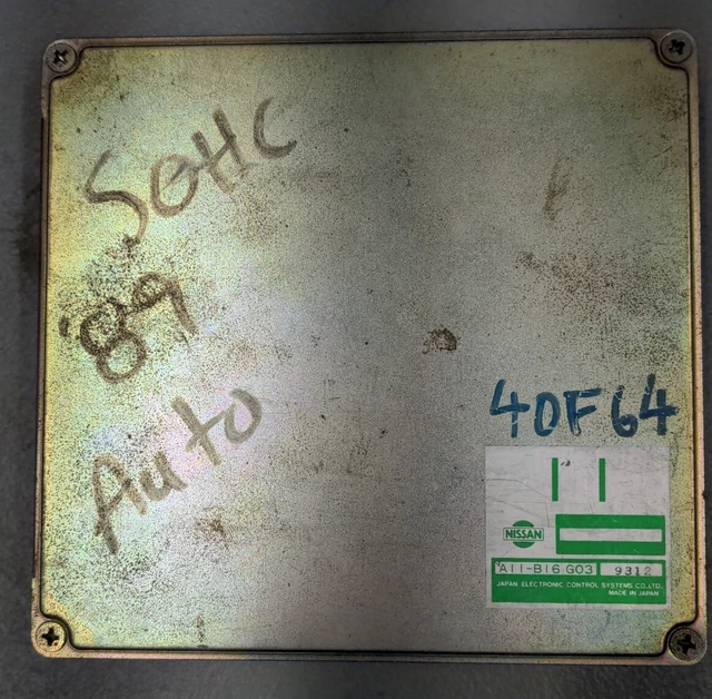 NISSAN S13 240SX Engine Control Unit ECU KA24E AT 23710-40F64 $100.00 ...