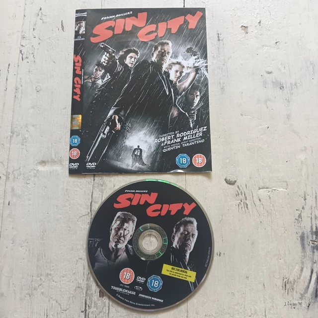 SIN CITY DVD Disc & Artwork Sleeve Only Frank Miller Tarantino Uk R2 ...