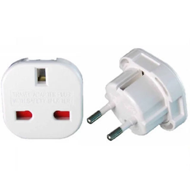 ADAPTER PLUG CONVERSION Plug White 2P+E Grounding Type 3-2 PIN ...
