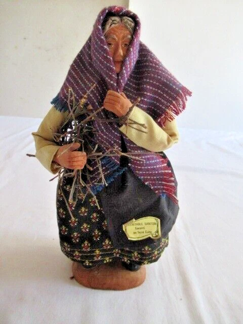 ANCIEN SANTON FEMME AU FAGOT signe RICHARD EUR 15,00 - PicClick FR