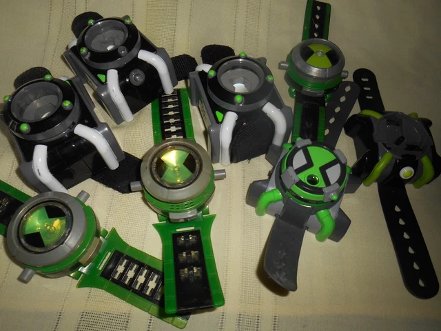 BANDAI BEN 10 Omnitrix FX Watch Light Sound 2006 Deluxe Lot of Eight ...