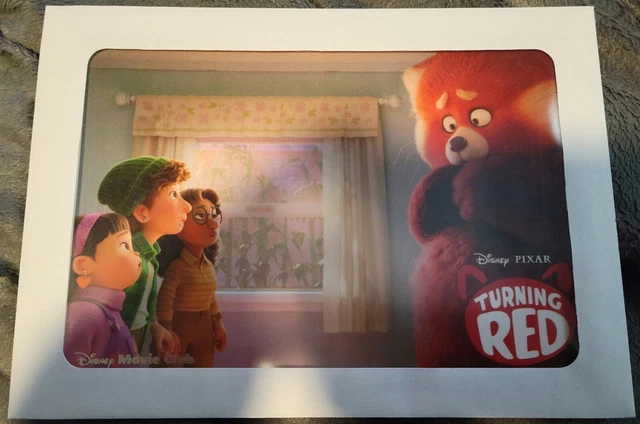 DISNEY MOVIE CLUB Lithograph Turning Red Animated Pixar Film Card Dmc ...