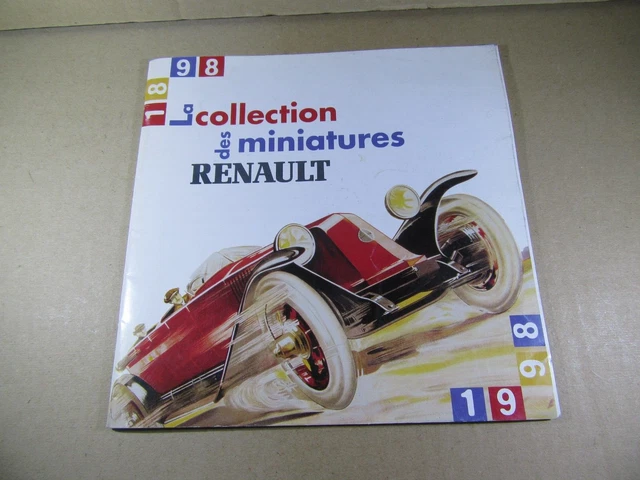 102W LA COLLECTION des Miniatures Renault 1898 - 1998 Catalogue + Tarif ...