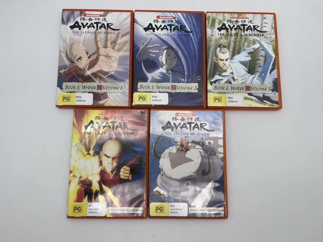 AVATAR THE LEGEND of Aang Book 1 Water Volumes 1 - 5 DVD Region 4 ...