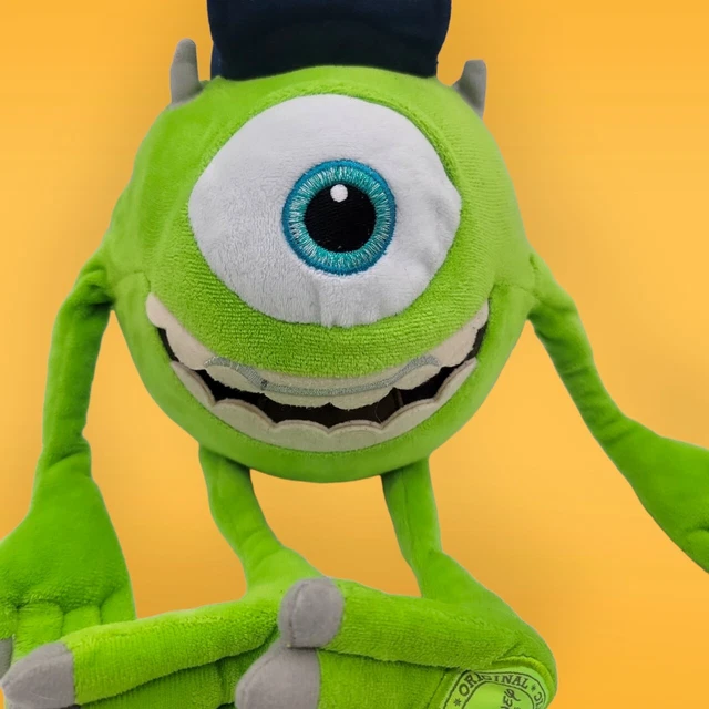 DISNEY STORE PIXAR Monsters Inc University Mike Wazowski Plush 12 ...