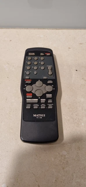 GENUINE ORIGINAL MATSUI VX1108 VCR VHS Video Cassette Player HQ REMOTE ...