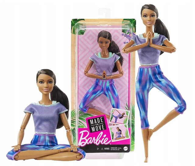 BARBIE MADE TO Move Articulée GXF06 Brune Mattel 2020 EUR 25,82 ...