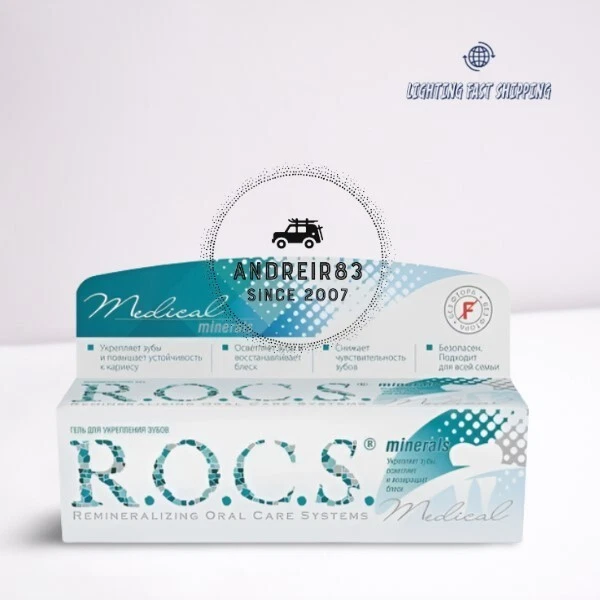 TOOTHPASTE R.O.C.S. MEDICAL Minerals Remineralizing gel 35 ml ROCS Oral ...