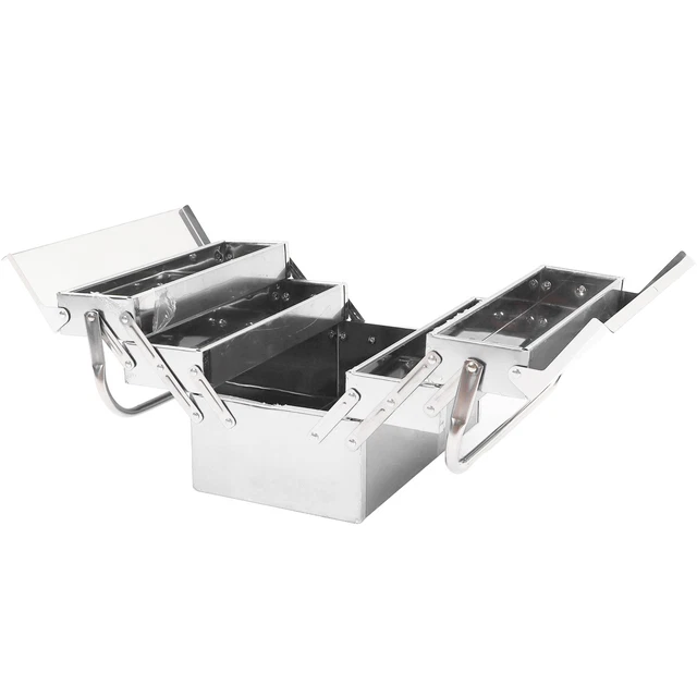 CANTILEVER TOOL BOX Folding Auto Maintenance Storage Organizer 3 Layer ...