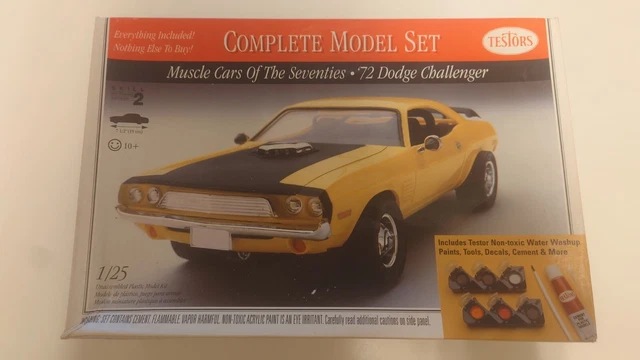 TESTORS 1974 DODGE Challenger - 1/25 Scale Model Kit Collection Lot £32 ...