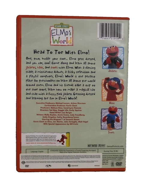 ELMO'S WORLD - Head to Toe With Elmo DVDs Sesame Street PBS $7.50 ...