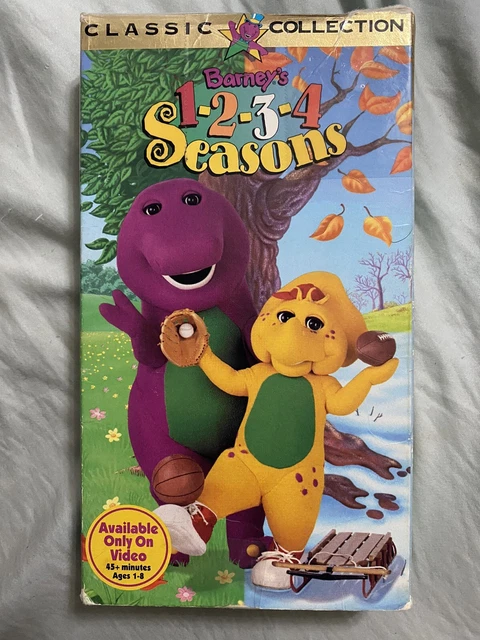 BARNEY - BARNEYS 1-2-3-4 Seasons (VHS, 1996) $17.26 - PicClick CA