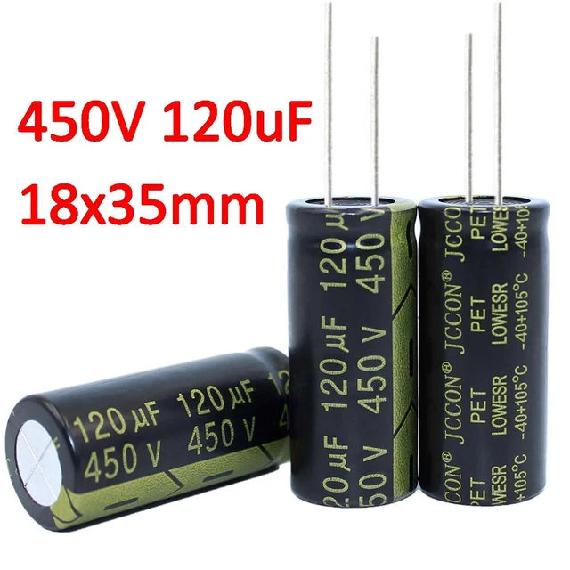 450V 120UF RADIAL Aluminium Electrolytic Capacitor 105°C 120uF 450V ...