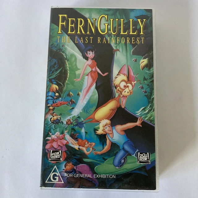 FERNGULLY VHS 1992 The Last Rainforest Video Fairy Classic Kids Rated G ...