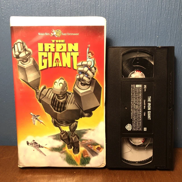 THE IRON GIANT VHS Video Tape 1999 Animated WB Movie Clamshell Case ...