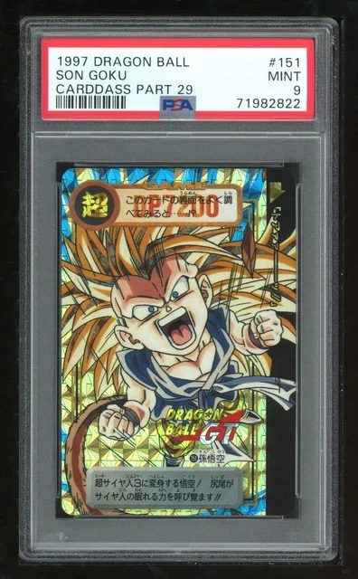 DRAGON BALL CARDDASS giapponese 1997 Pt 29 151 Son Goku SonGoku PSA 9 71982822 EUR 243,29 ...