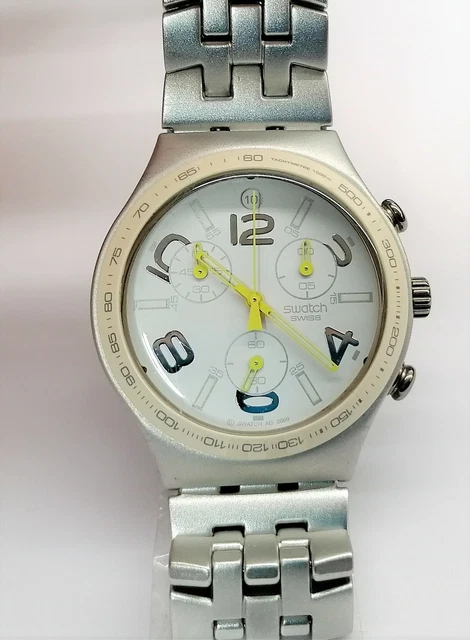 SWATCH IRONY CHRONO 2010 - YCS4051AG - Ray of light white - NUOVO - EUR ...