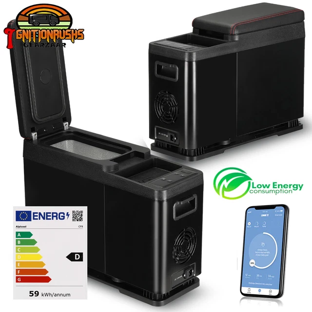 12/24V COMPRESSOR COOLBOX 8L Top Loading Cool Box&3 USB Socket, Lorry ...