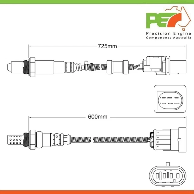 2X NEW OEM Pre-Cat & Post-Cat Oxygen Sensors For Alfa Romeo Spider ...