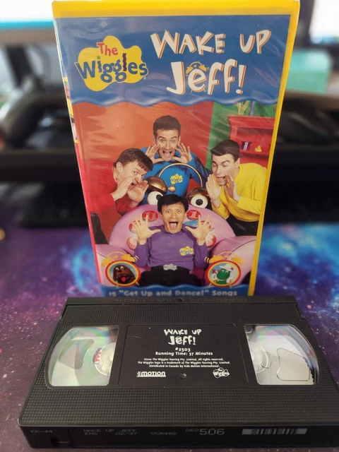 THE WIGGLES - Wake Up Jeff! (VHS, 2000) - Rare Yellow Clamshell $39.95 ...