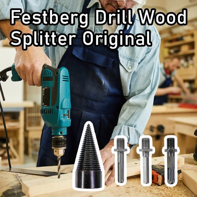 FESTBERG DRILL WOOD Splitter Original Firewood Splitter Cone Bit y ...