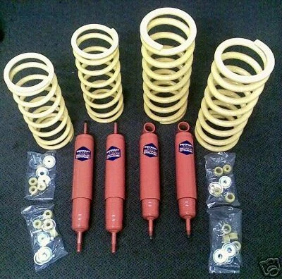 LAND ROVER DEFENDER 110 40mm Suspension Lift Springs & Shock Absorbers ...
