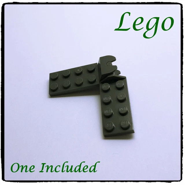 LEGO 2 X 4 Hinge Plate Articulated Complete (3639 3640) Dark Grey ~1 ...