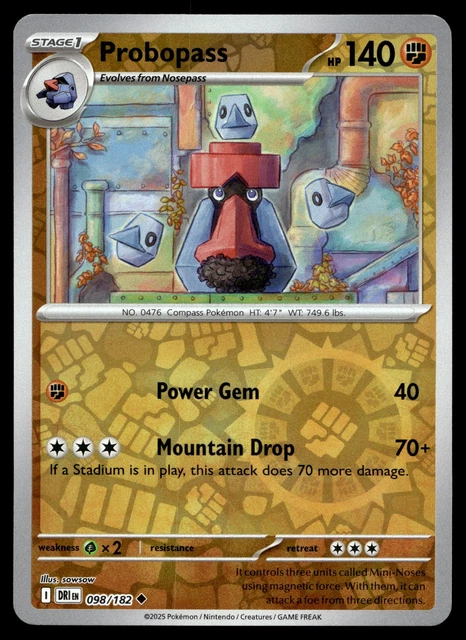PROBOPASS 098/182 UNCOMMON Destined Rivals Pokemon $3.28 - PicClick AU