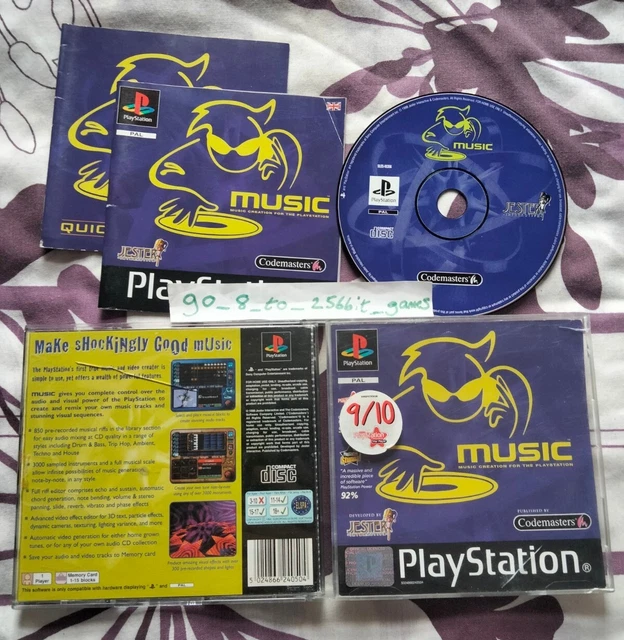 MUSIC PS1 (COMPLETE) rare black label Sony Playstation 1 PS1 Psone £6. ...