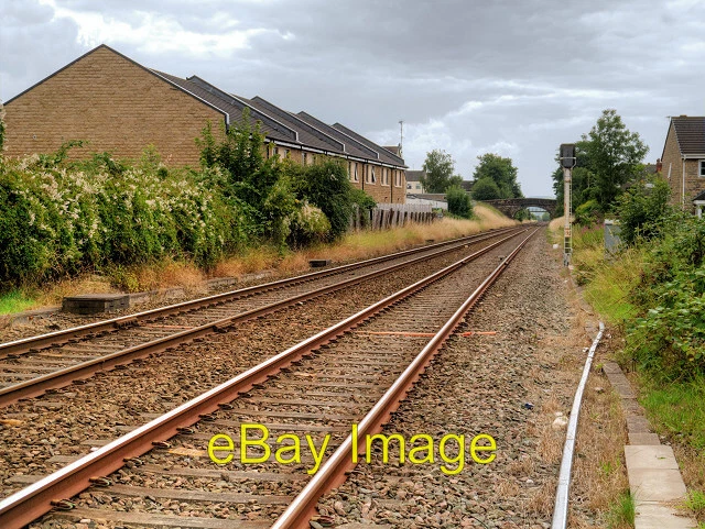 PHOTO 6X4 RAILWAY Track, Looking South from Eshton Terrace Clitheroe ...