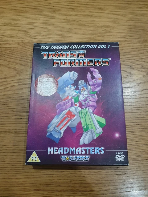 TRANSFORMERS THE TAKARA collection Vol 1 Headmasters Cartoon Dvd Box ...