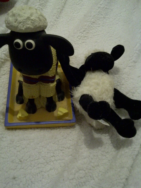 WALLACE & GROMIT Shaun the Sheep Nodding Bobble Head & Finger Puppet 6 ...