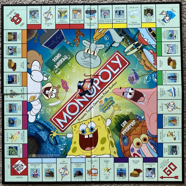 MONOPOLY REPLACEMENT PIECE SpongeBob SquarePants Game Board Only £11.44 ...
