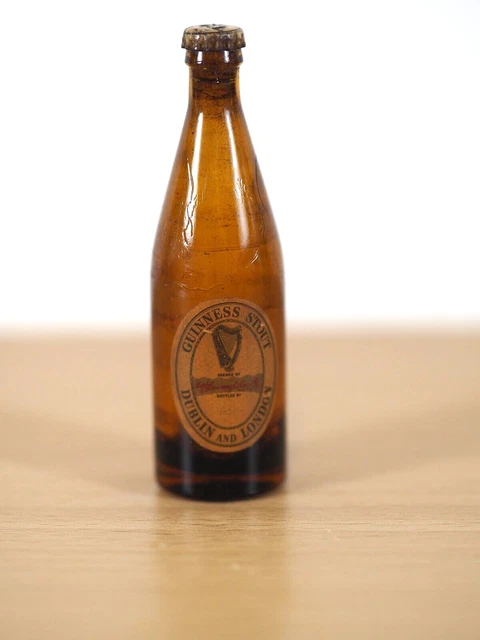 VINTAGE COLLECTABLE MINI Beer Bottle 86mm Guinness Stout Pre 1955 £15. ...