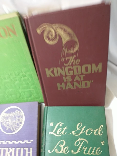 1940 RELIGION WATCHTOWER Jehovah's Witnesses IBSA JF Rutherford 4 Books ...